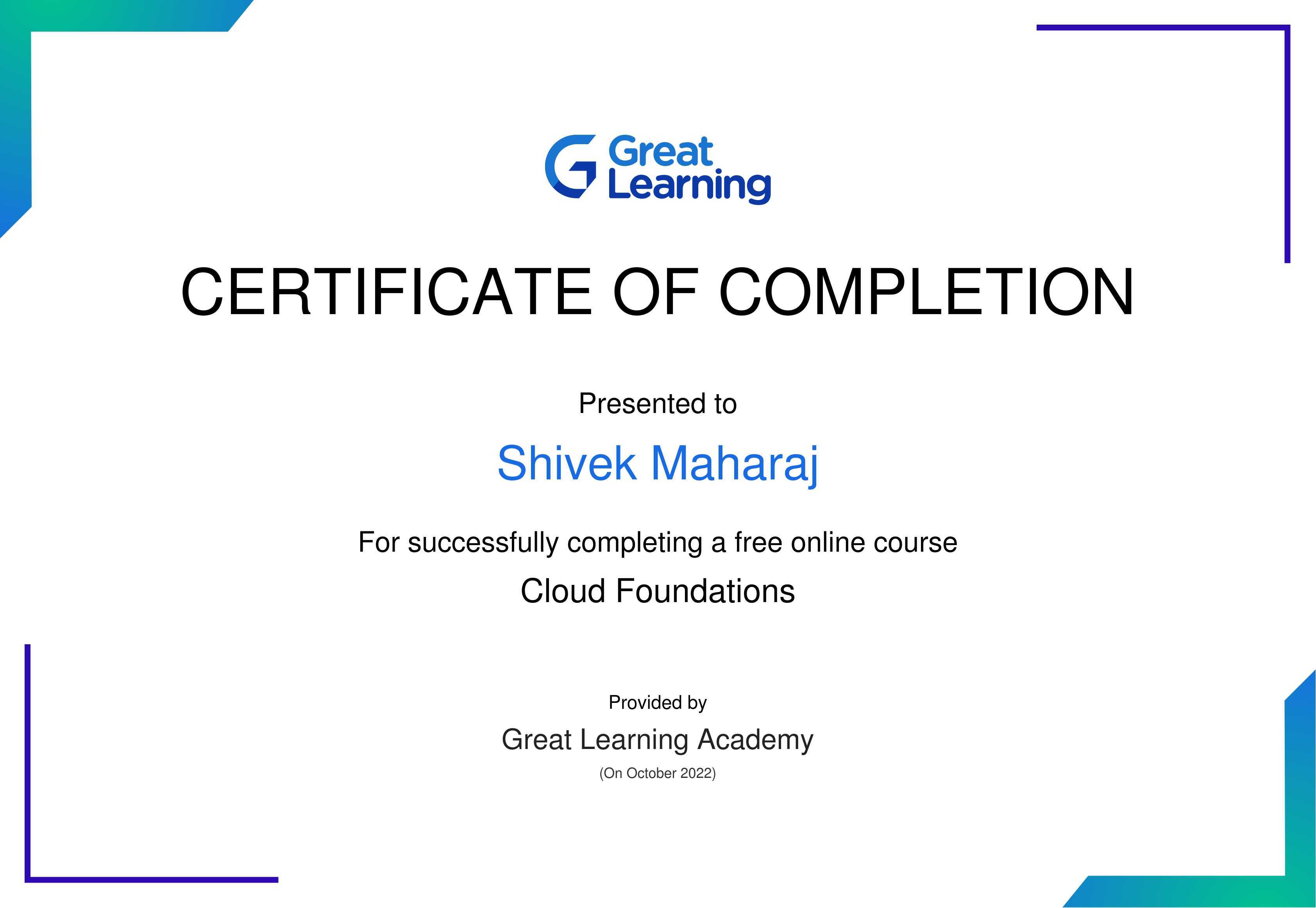 Shivek Maharaj - Certified | LinkedIn