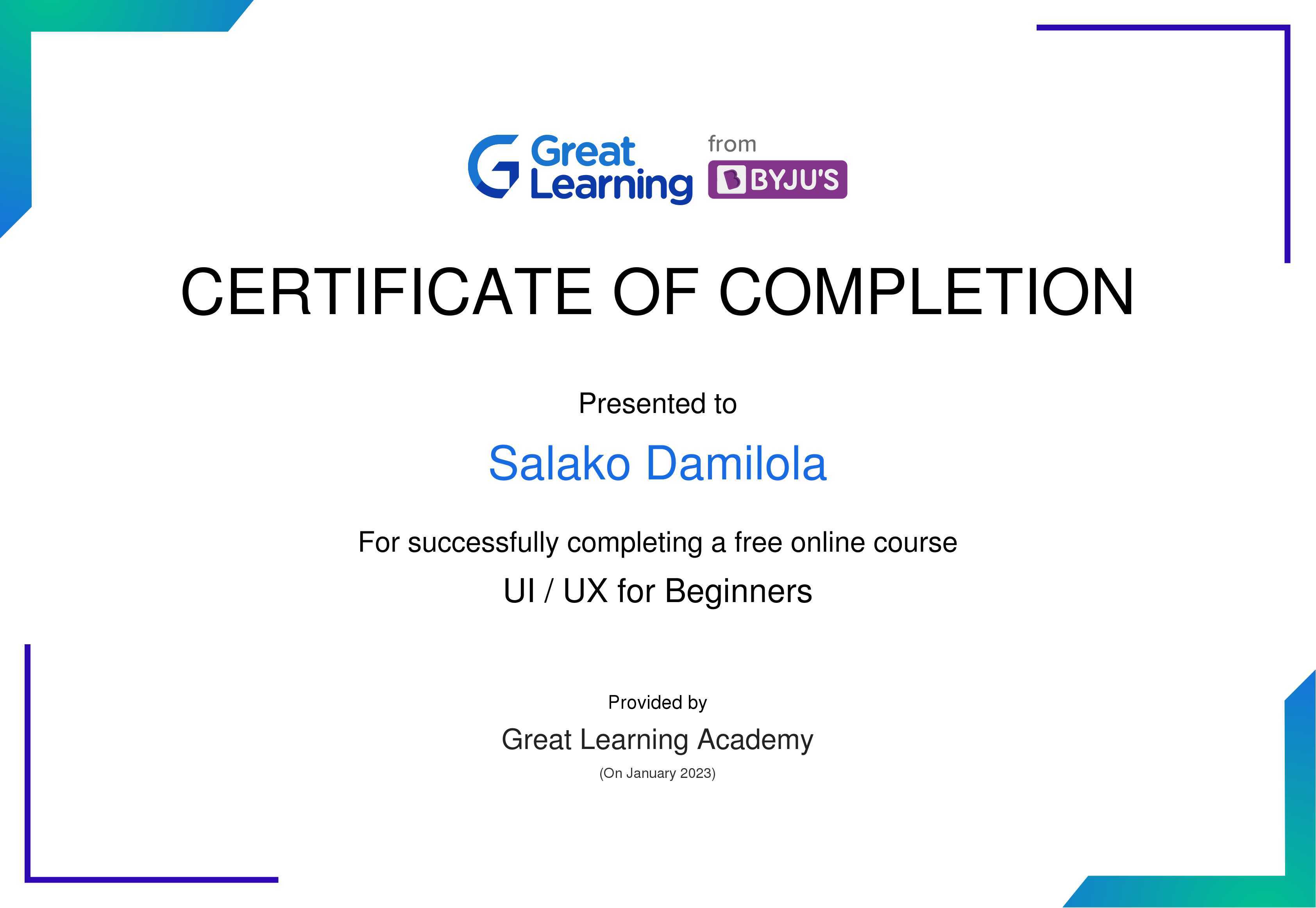 Damilola Salako - UI/UX designer/ IT Support Specialist | LinkedIn